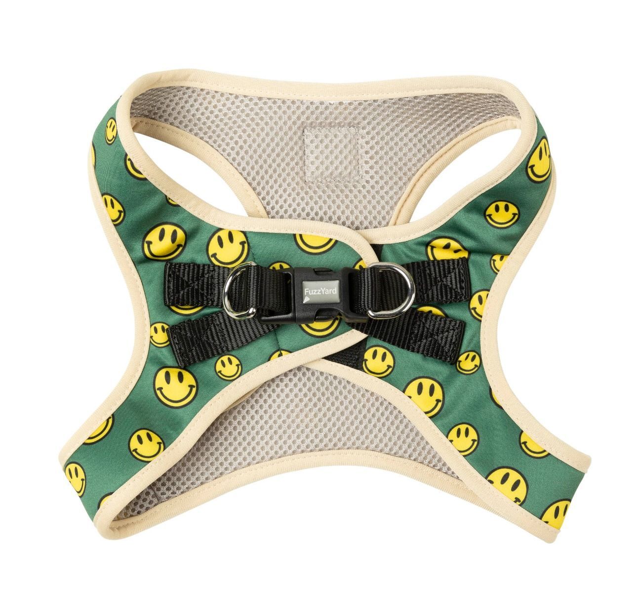 FuzzYard Step-In Dog Harness - Biggie Smiles - Medium (44-46 Neck - 52 ...