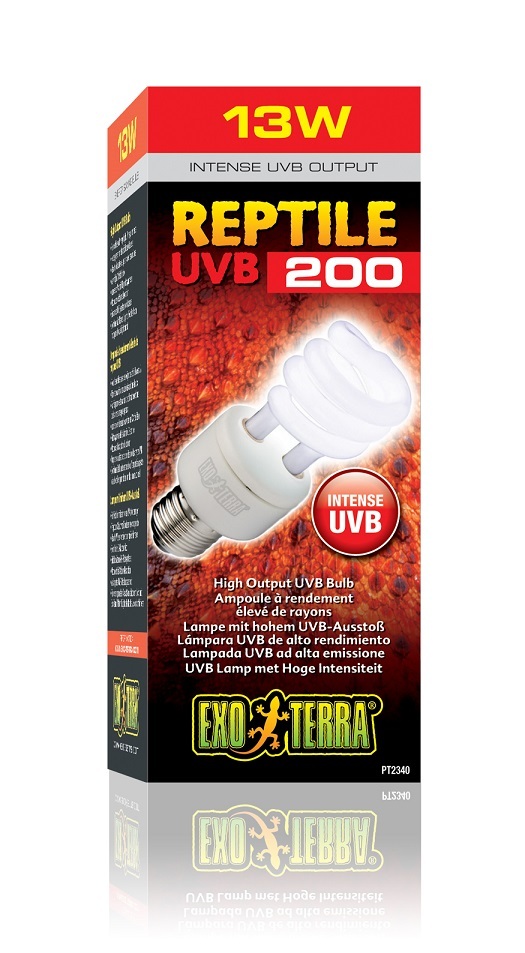 Exo Terra Reptile UVB 200 High Output UVB Bulb - 13 Watt