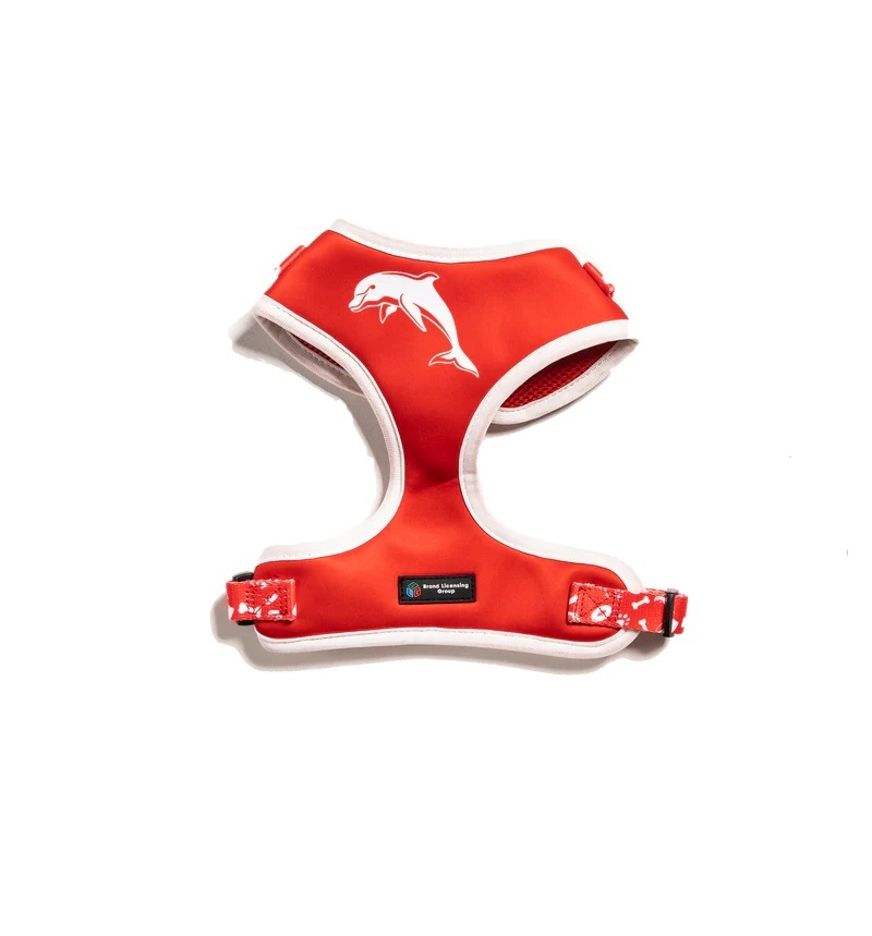 The Dolphins NRL Dog Harness - Medium (Neck: 39-51cm - Chest: 46-61cm)