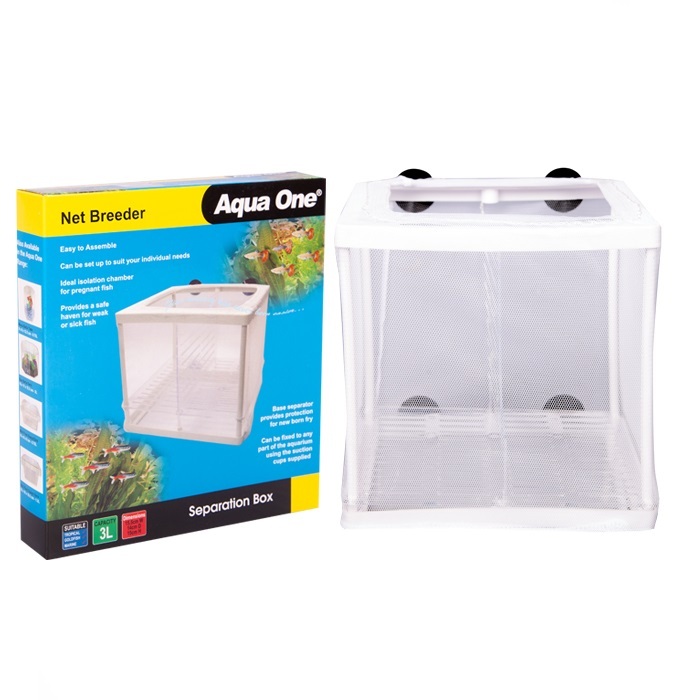 Aqua One Net Breeder Separation Box for Aquarium Fish - 3 Litre