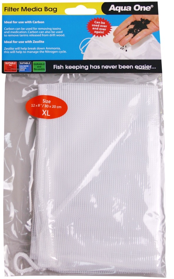 Aqua One Aquarium Filter Media Bag - X-Large (30x20cm)