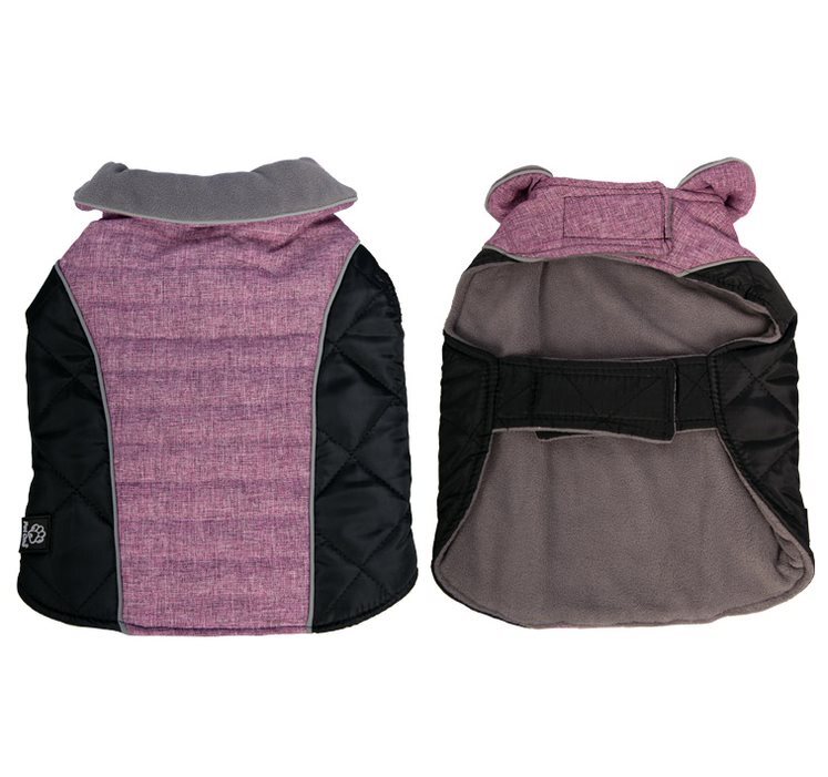 Pet One Adventure Walker Dog Coat - 25cm - Pink/Black