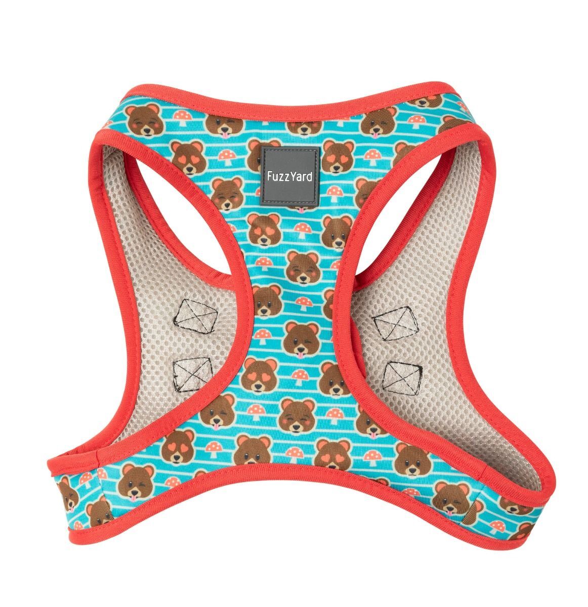 FuzzYard Step-In Dog Harness - Fuzz Bear - Small (43-45 Neck - 48-50cm ...