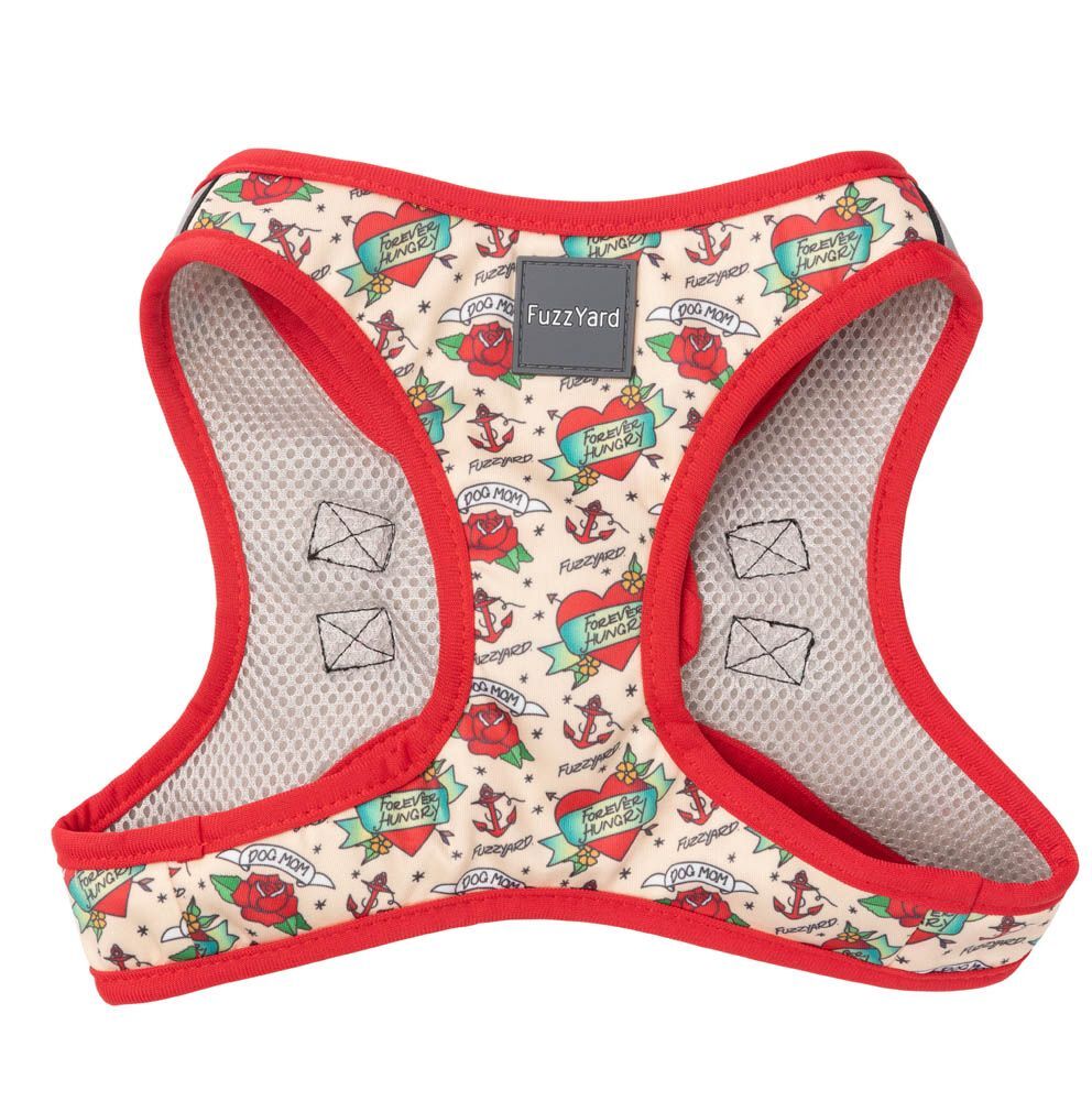 FuzzYard Step-In Dog Harness - Ink'd Up - Small (43-45 Neck - 48-50cm ...