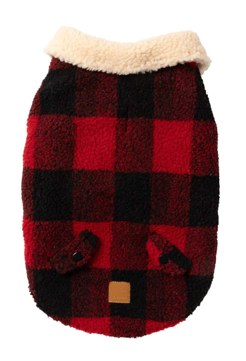 FuzzYard Lumberjack 25 Dog Jacket - Red (Size 6) (59-62cm)