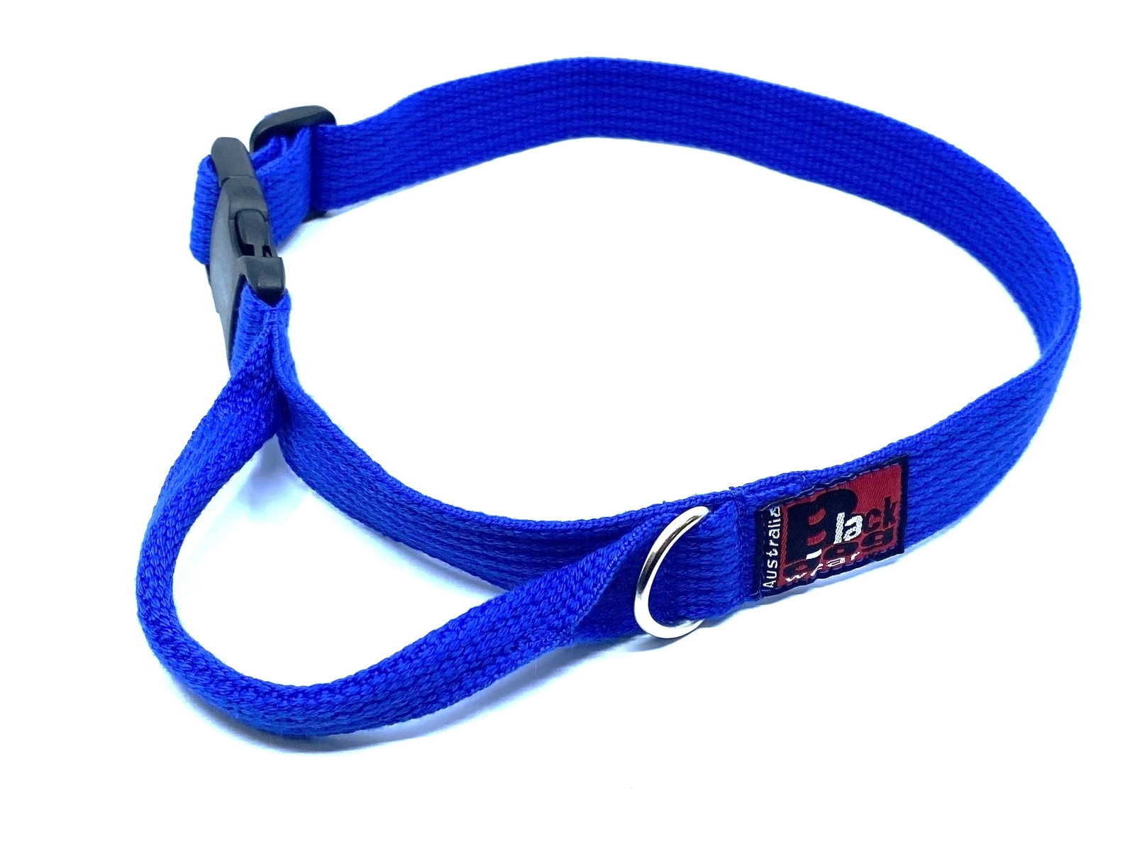 Black Dog Agility Flyball Dog Collar for Training - Large - Blue