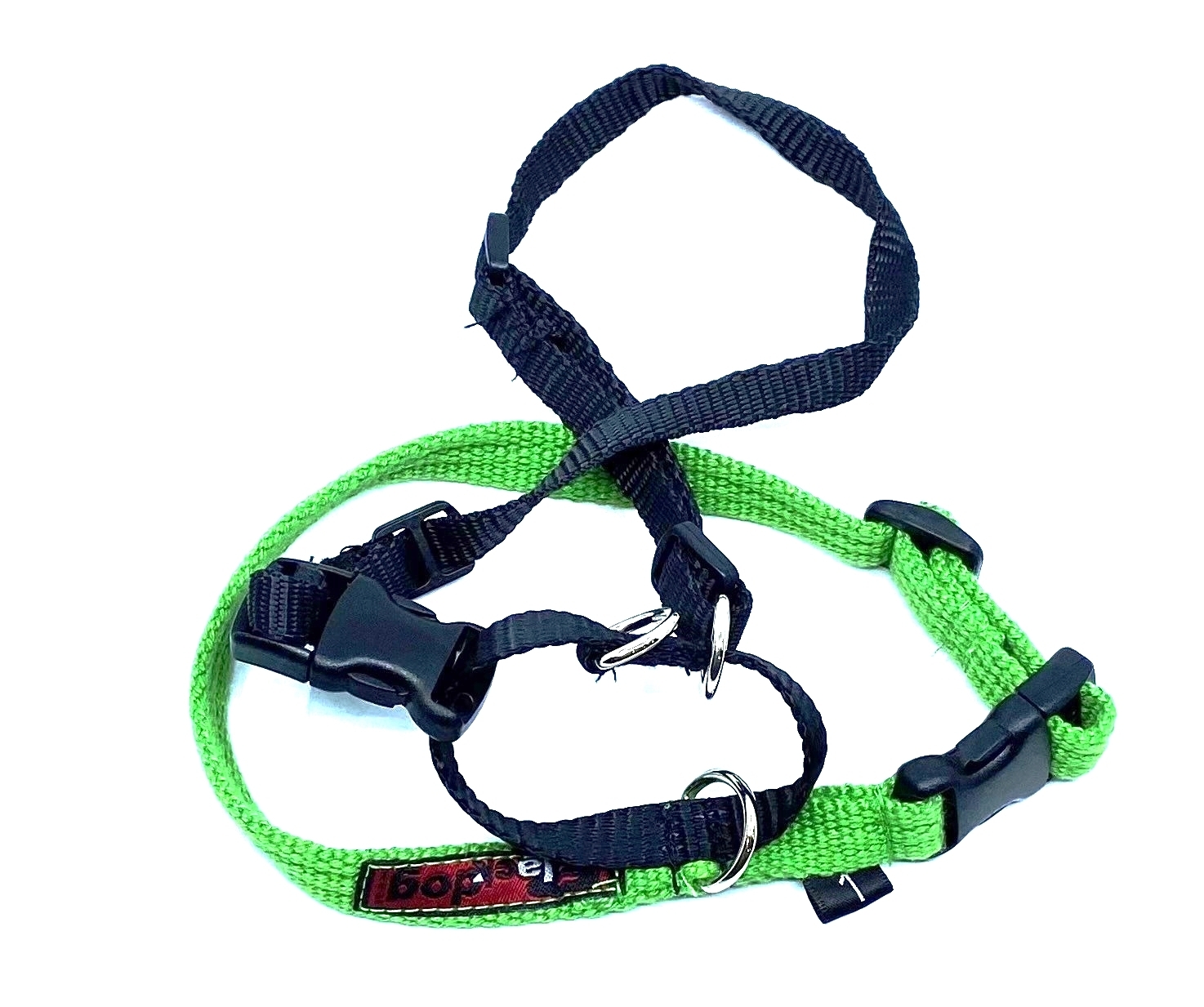Black Dog Haltermate Halter - Size 2 - Green (Dog Walking Control Head ...