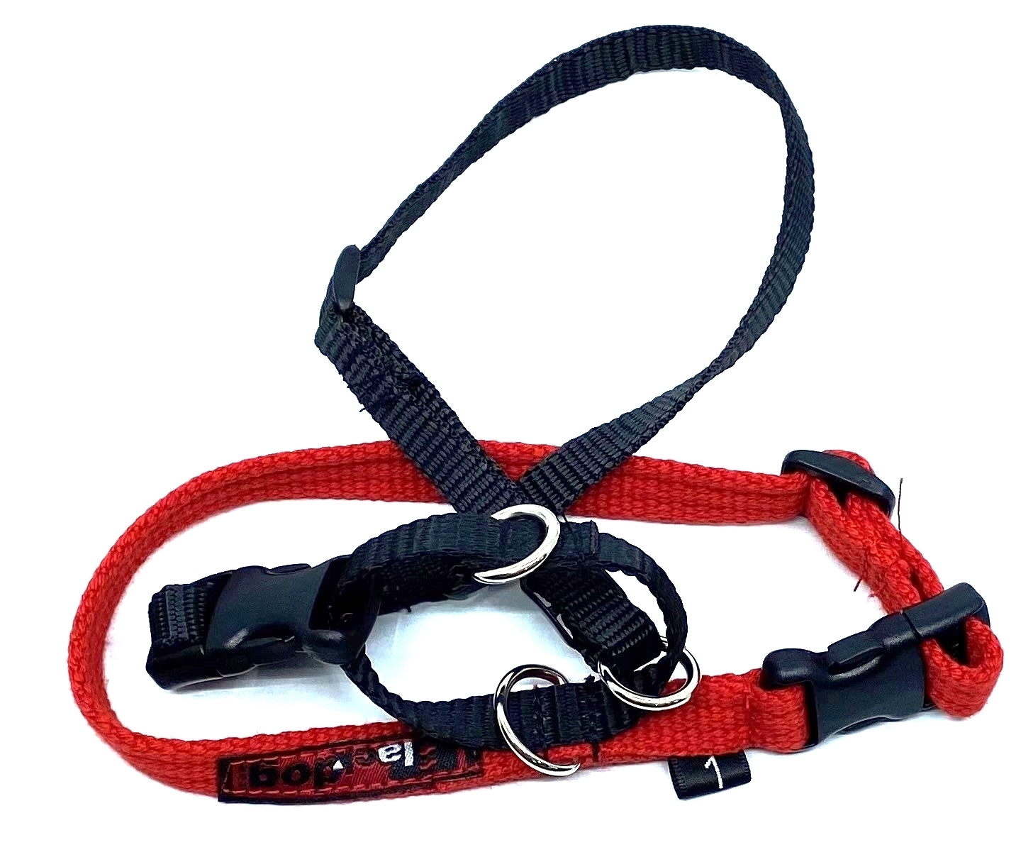Black Dog Haltermate Halter - Size 2 - Red (Dog Walking Control Head ...