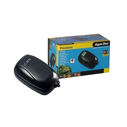 Aqua One Precision Single Outlet Aquarium Air Pump - 1500 (1 x 60LH)